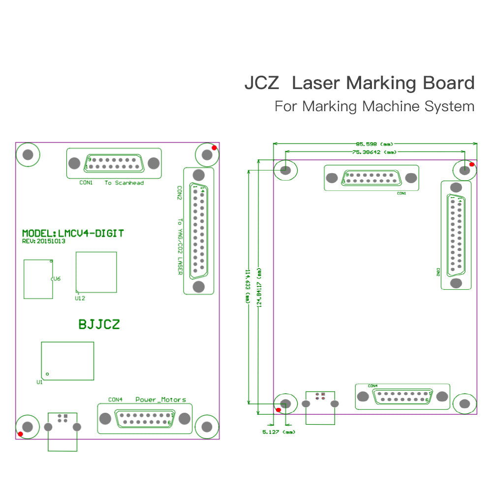 Startnow Laser Marking Machine Controller Original Card JCZ Control ...