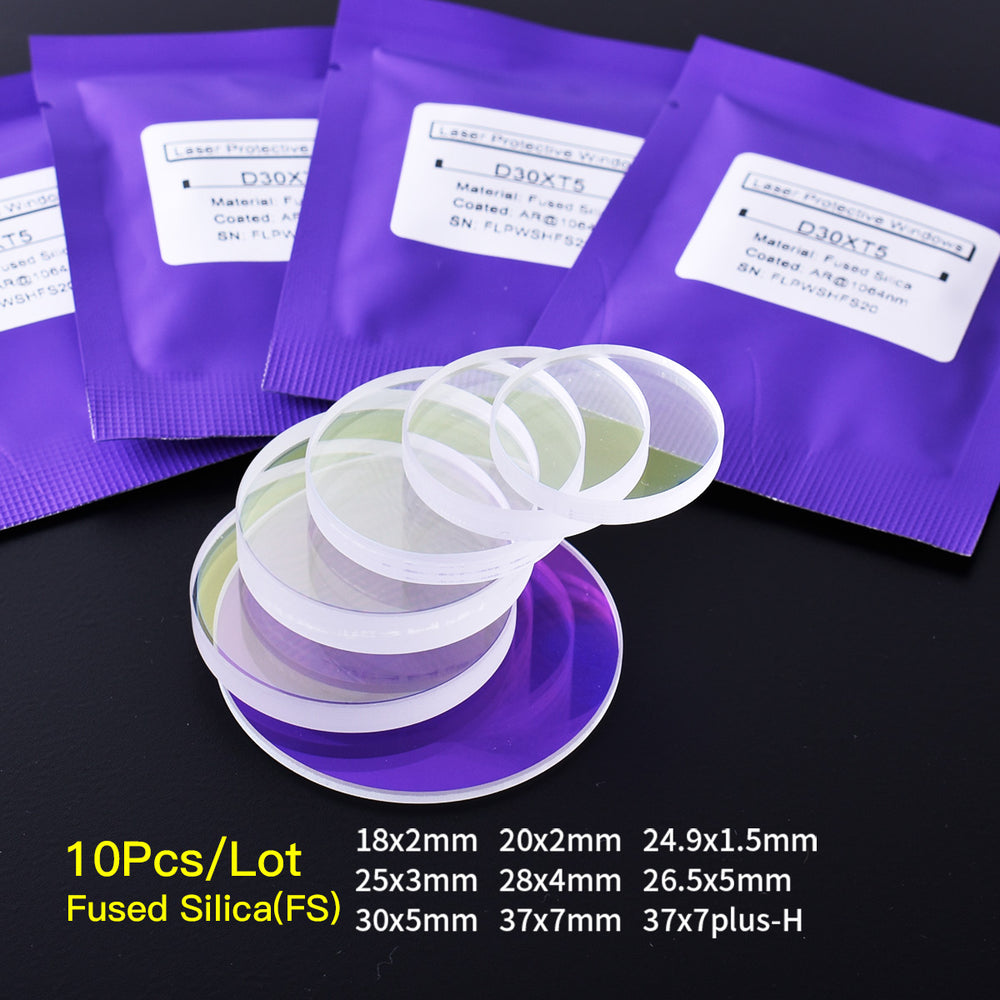 Startnow Laser Protective Lens 18x2 20x2 30x5 37x7 50x2 Fiber Lens